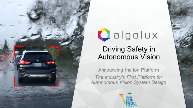 Algolux Announces Ion – The Industry’s First Platform for Autonomous ...