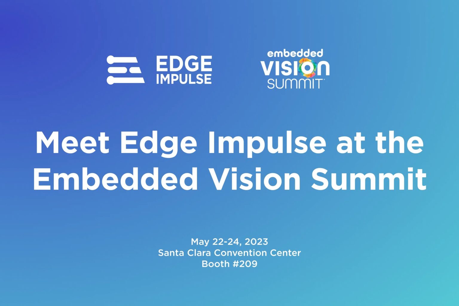 Edge Impulse Returns to Embedded Vision Summit with Demos, Talks, and More - Edge AI and Vision ...