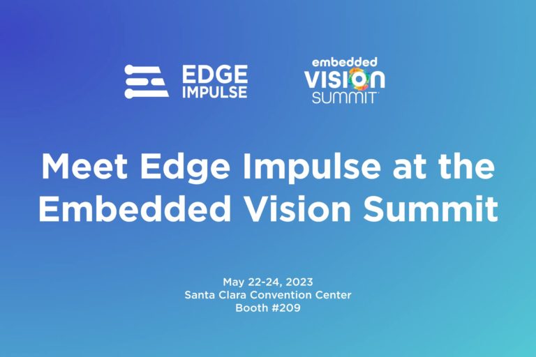 Edge Impulse Returns to Embedded Vision Summit with Demos, Talks, and ...