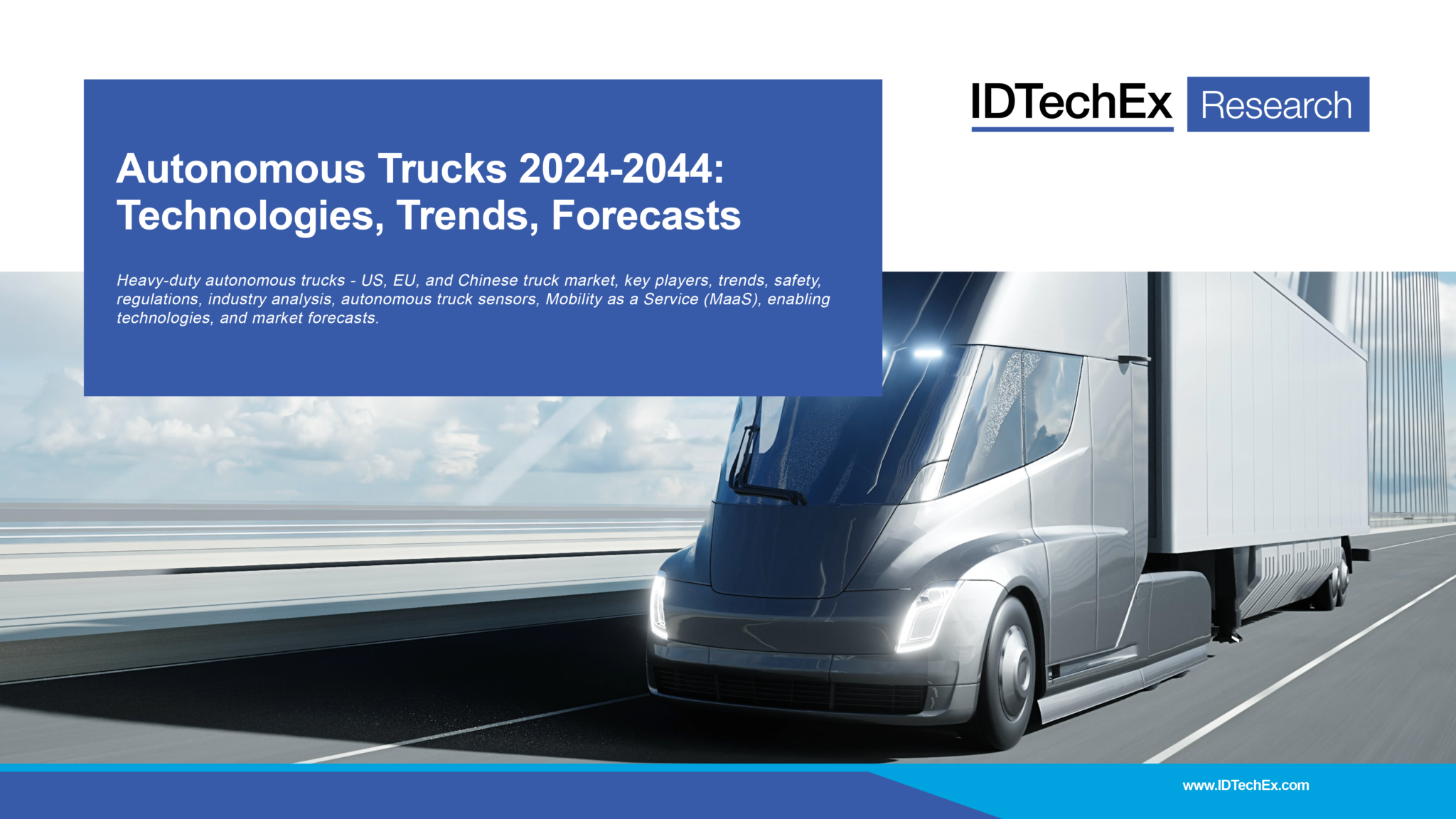 Autonomous Trucks 2024-2044: Technologies, Trends, Forecasts - Edge AI ...