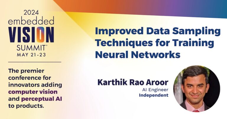 "Improved Data Sampling Techniques for Training Neural Networks," a ...